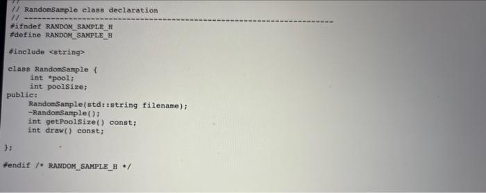Solved Random Sample Let "numbers. dat" be a binary file | Chegg.com