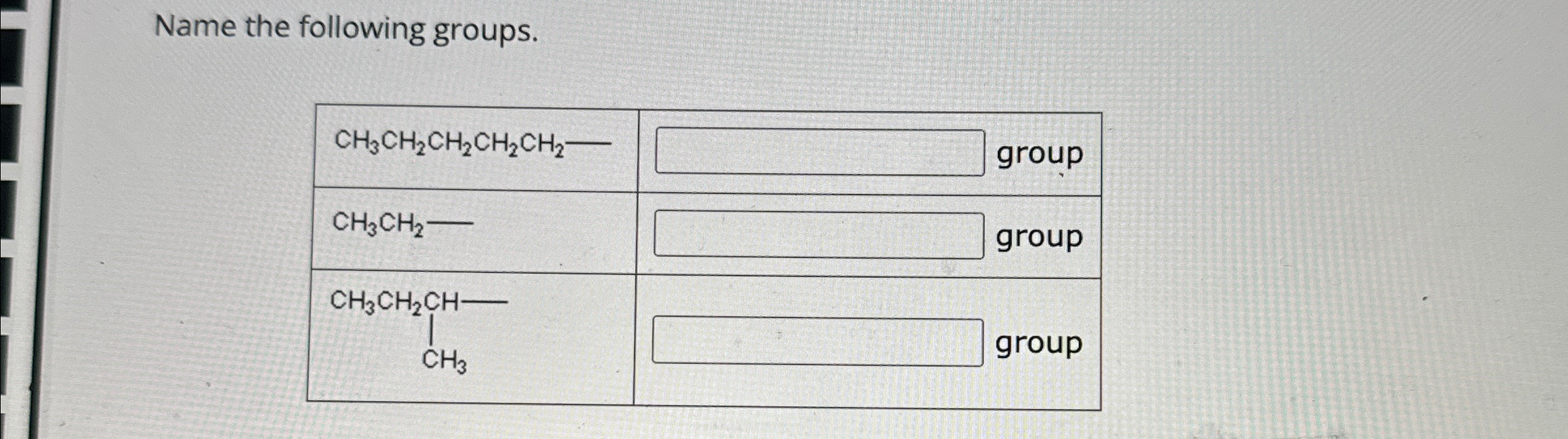 Solved Name the following | Chegg.com