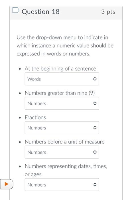 Use the drop-down menu to indicate in which instance | Chegg.com
