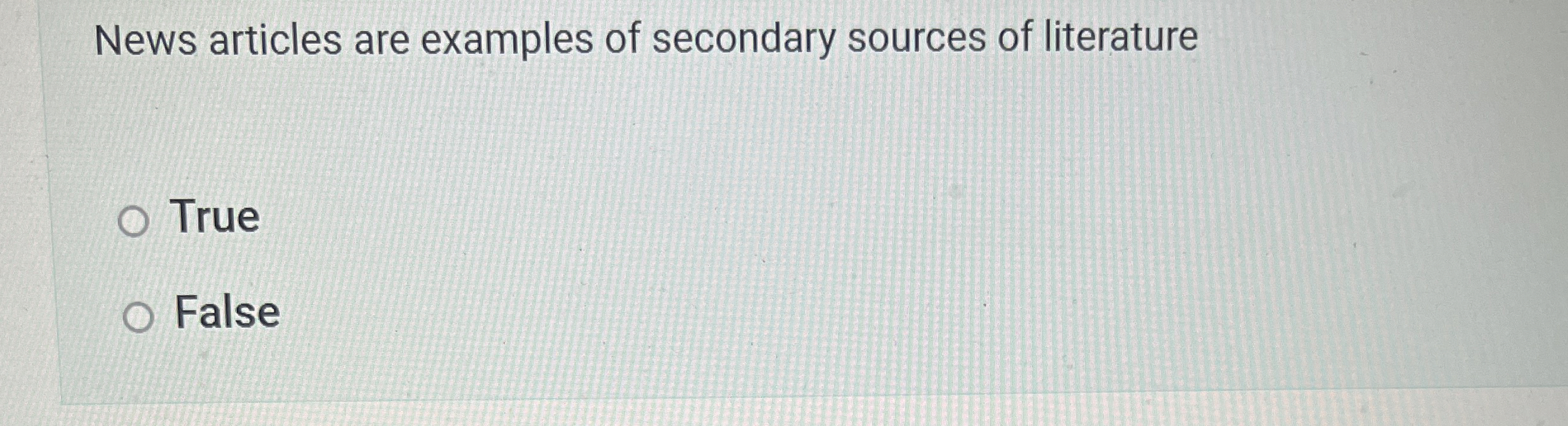 Solved News articles are examples of secondary sources of | Chegg.com