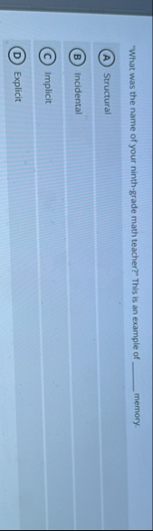 Solved What was the name of your ninth-grade math teacher?" | Chegg.com