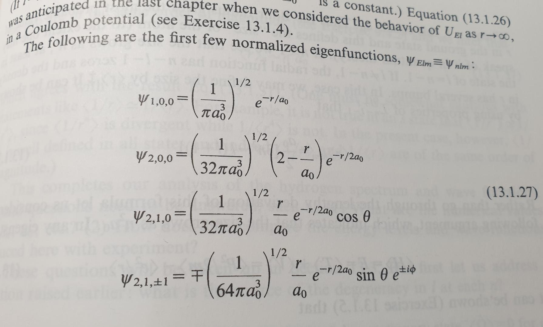 Solved 1. 2. A well-known example of degenerate perturbation | Chegg.com