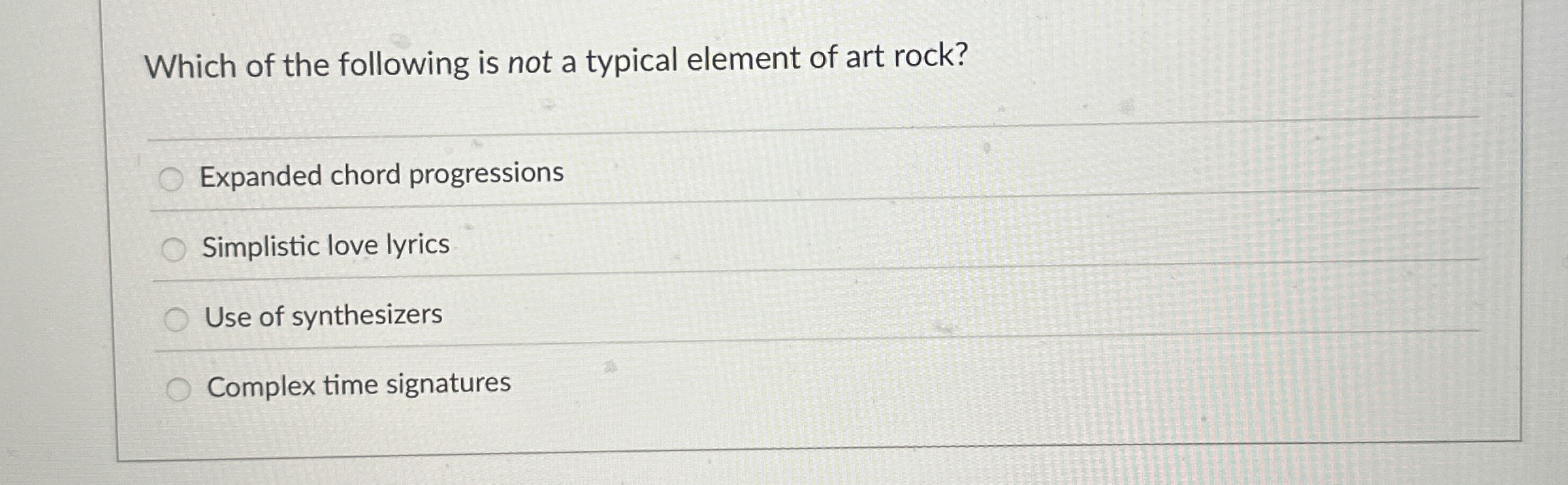 Solved Which of the following is not a typical element of | Chegg.com