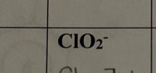 Solved ClO2− | Chegg.com
