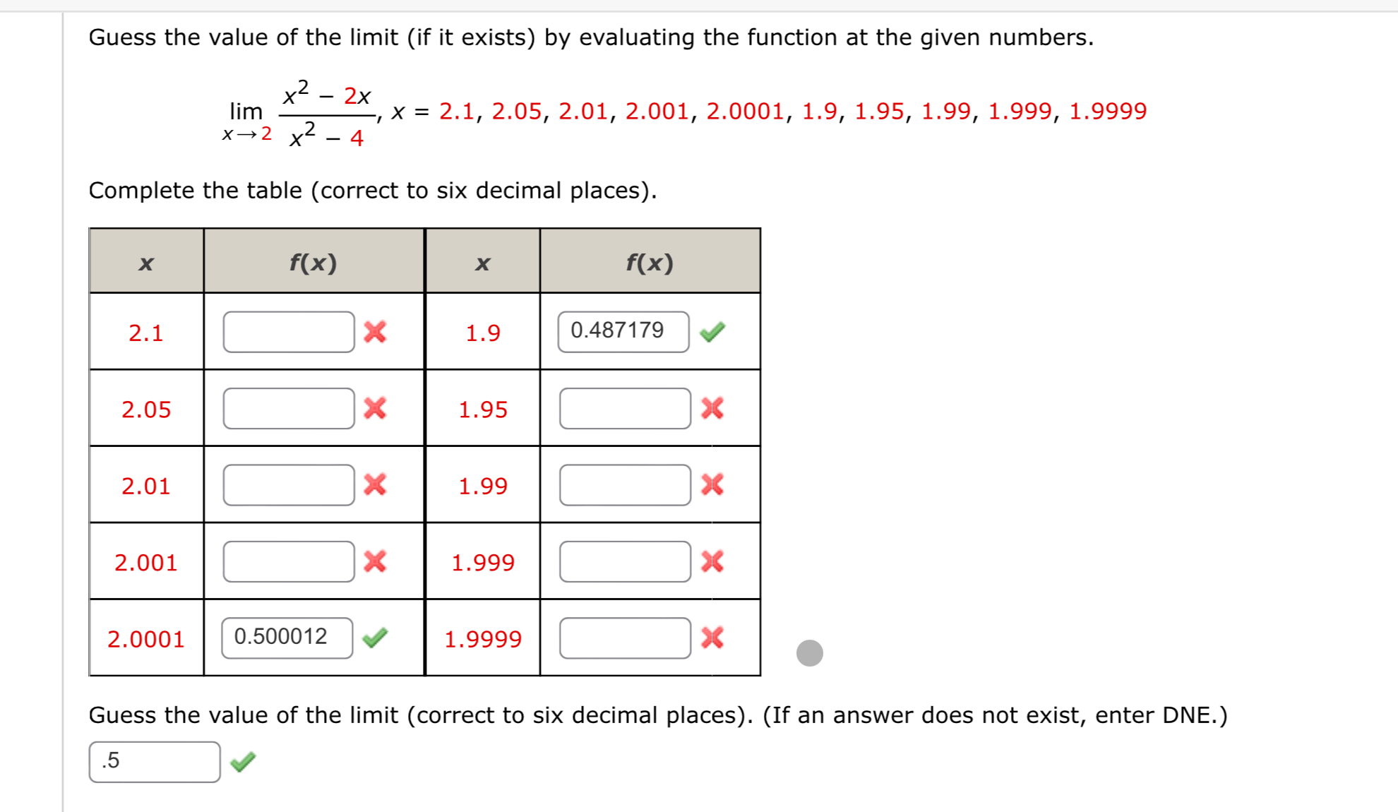 Solved Guess the value of the limit (if it exists) ﻿by | Chegg.com