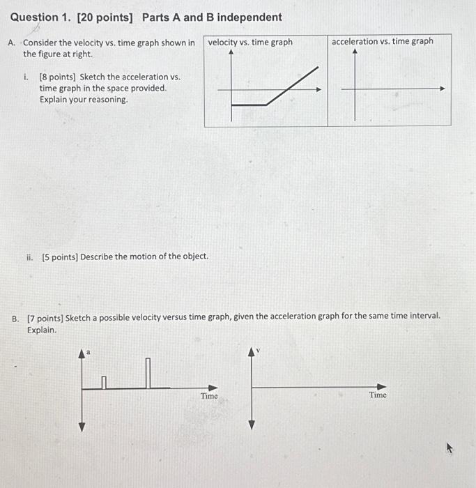 Solved Question 1. [20 points] Parts A and B independent A. | Chegg.com