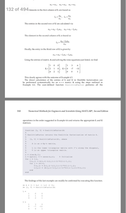 Solved Crout Factorization 45. Crout LU factorization | Chegg.com Solved Crout Factorization 45. Crout LU factorization | Chegg.com