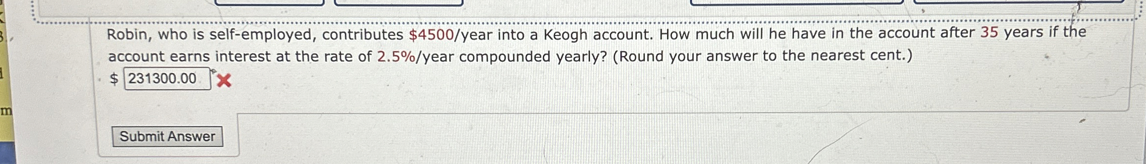 Solved Robin, who is self-employed, contributes $4500? ﻿year | Chegg.com