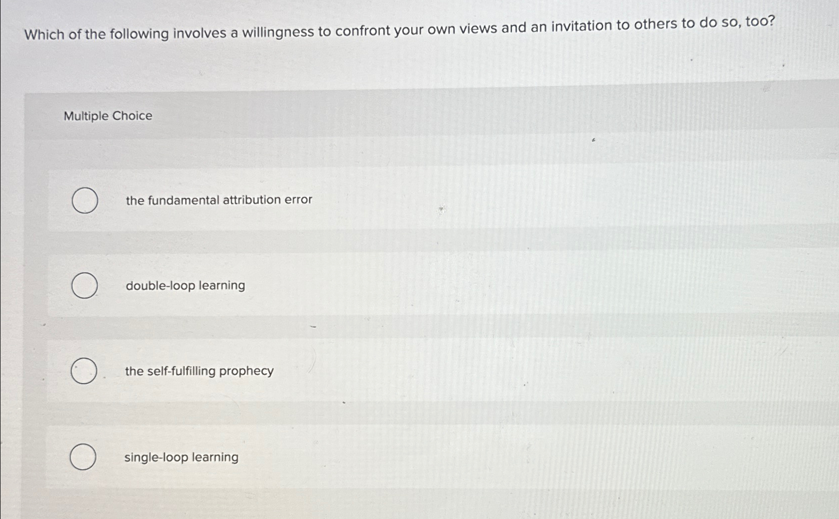 Solved Which of the following involves a willingness to | Chegg.com
