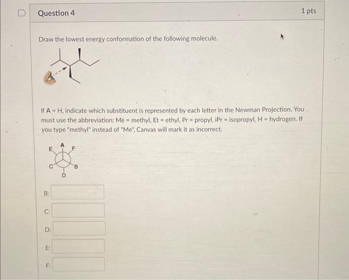 Solved Draw the lowest energy conformation of the following | Chegg.com