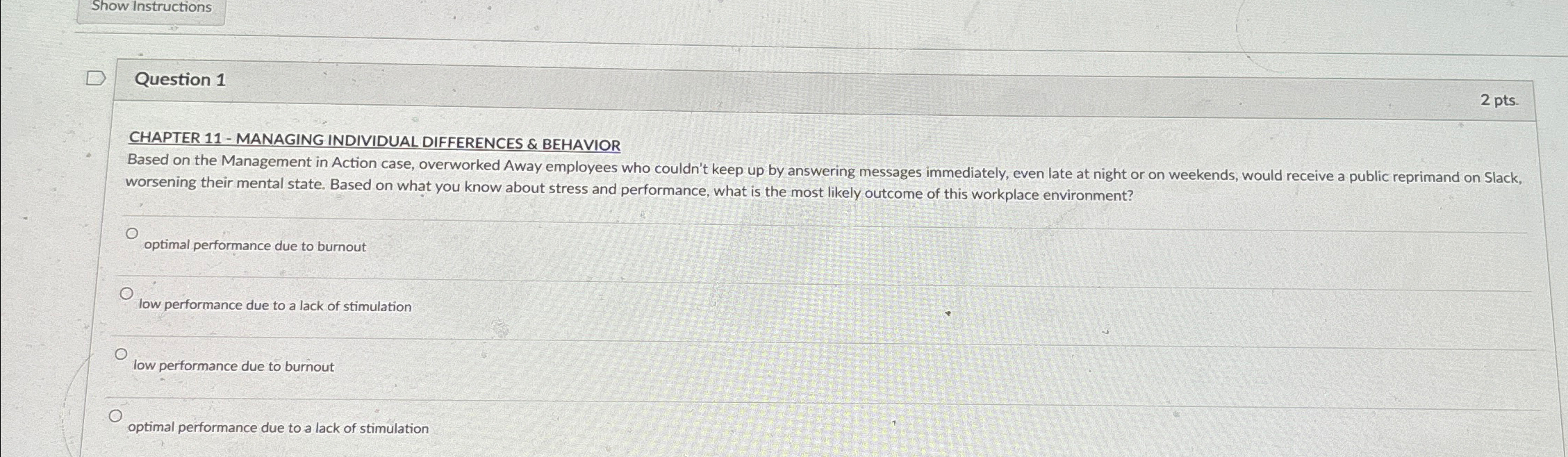 Solved Show InstructionsQuestion 12 ﻿pts.CHAPTER 11 - | Chegg.com