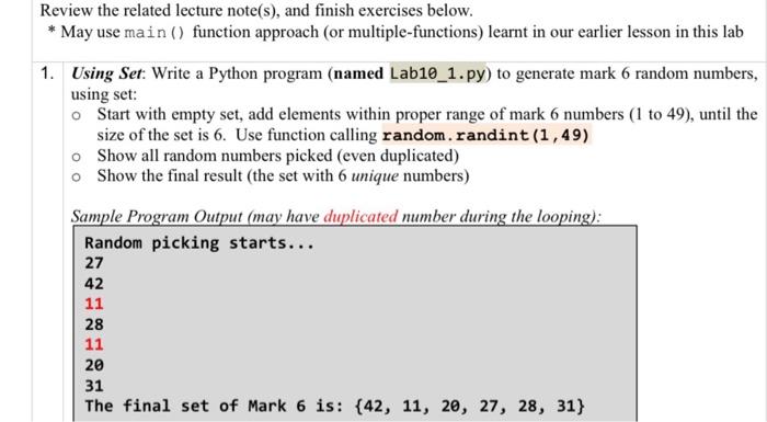 Solved Review the related lecture note(s), and finish | Chegg.com