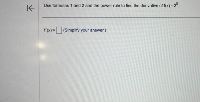Use formulas 1 and 2 and the power rule to find the | Chegg.com