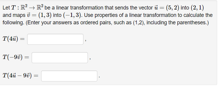 Solved Let T:R2→R2 ﻿be a linear transformation that sends | Chegg.com