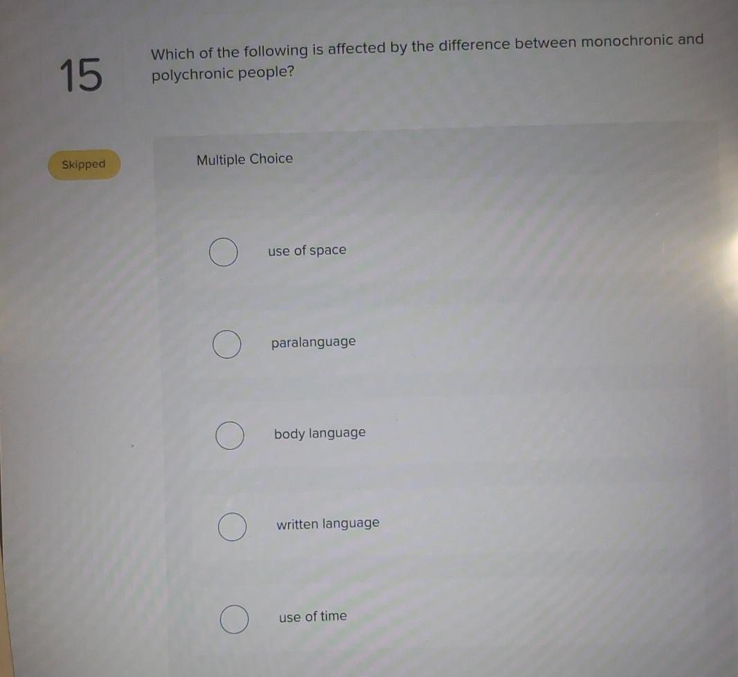 Solved 15 Which of the following is affected by the | Chegg.com