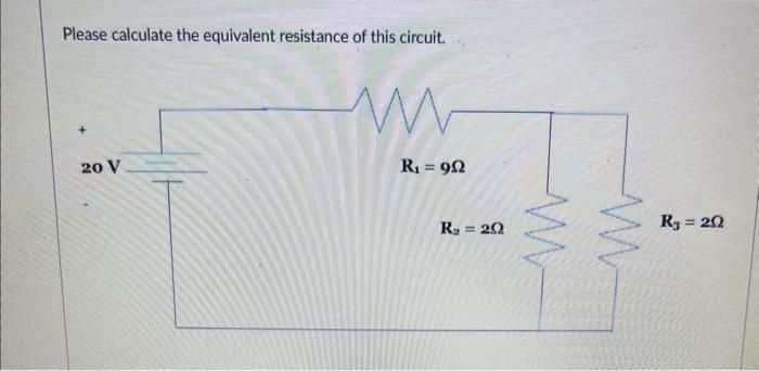 Calculate The Equivalent Resistance Of Circuit Diagram 1 Cal
