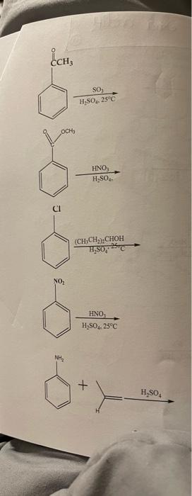 Solved EAS Reaction problems: | Chegg.com