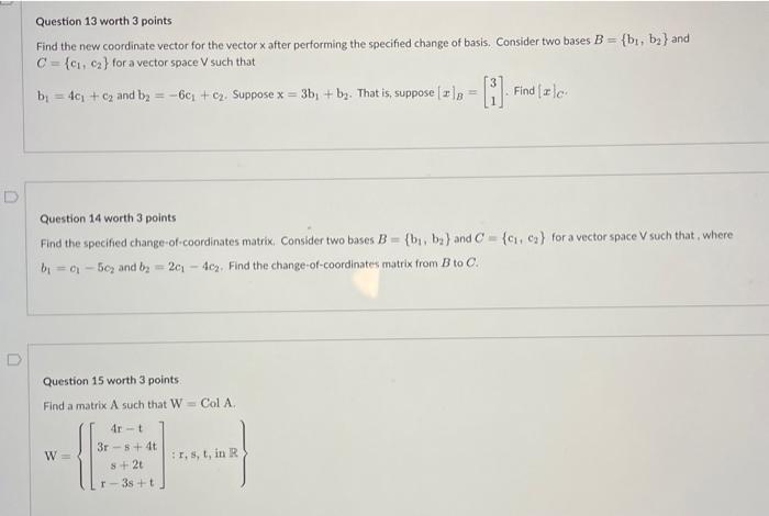 Solved Question 13 worth 3 points Find the new coordinate | Chegg.com