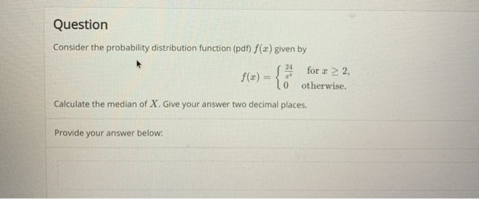 Solved Question Consider the probability distribution | Chegg.com