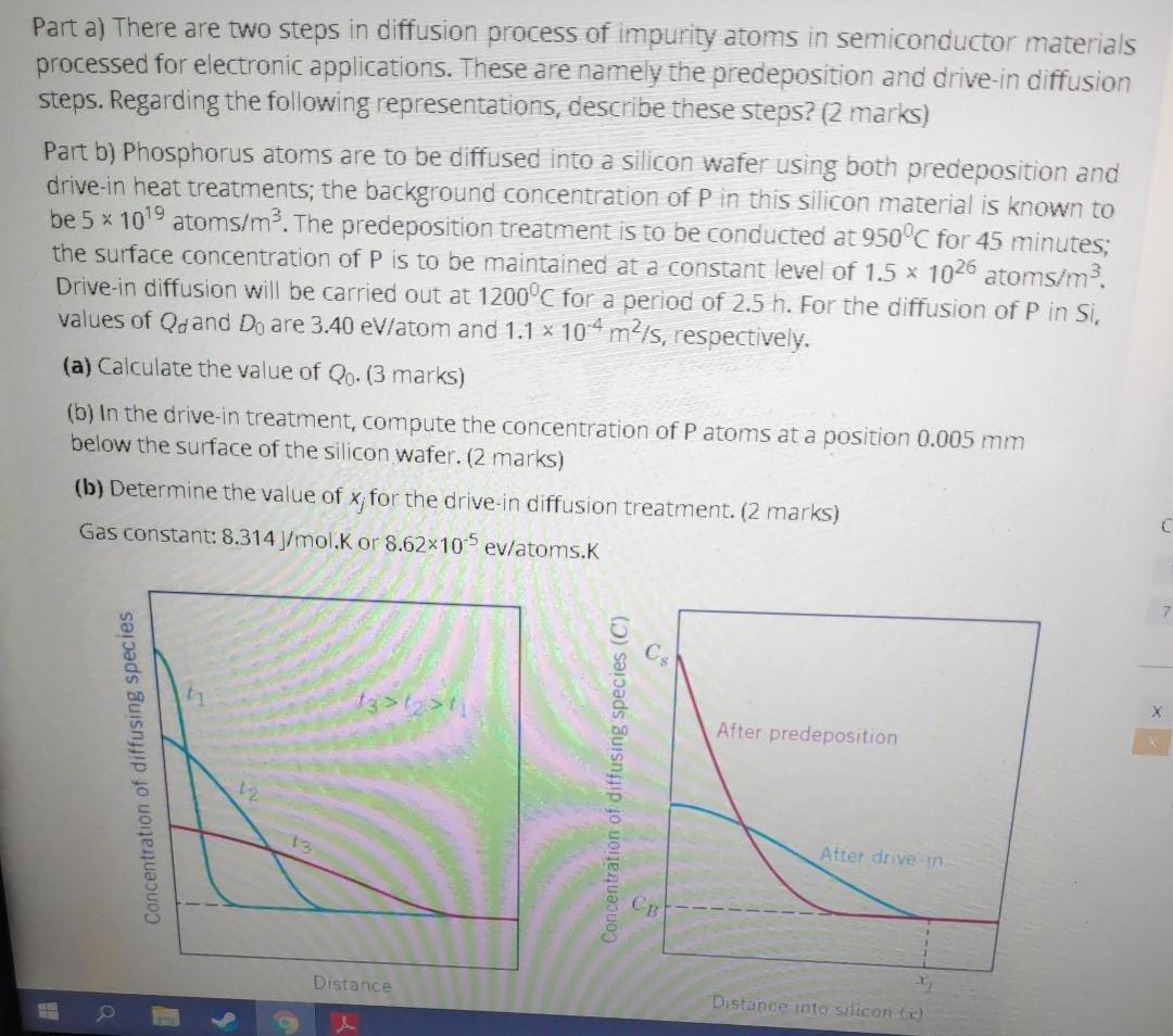Solved Part a) There are two steps in diffusion process of | Chegg.com