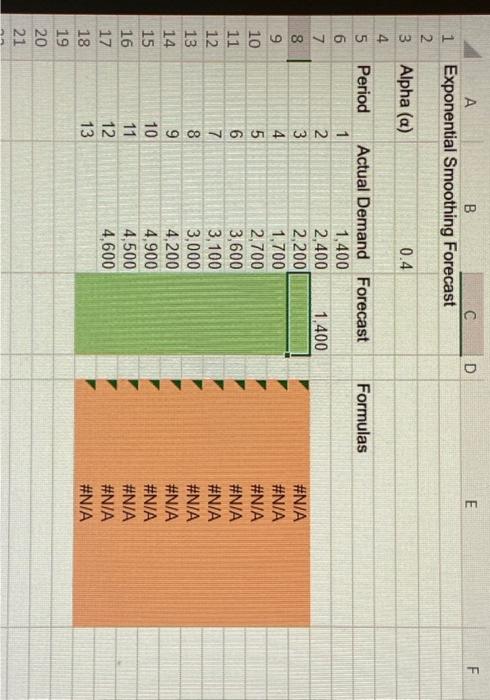 Solved Excel Online Structured Activity: Exponential | Chegg.com
