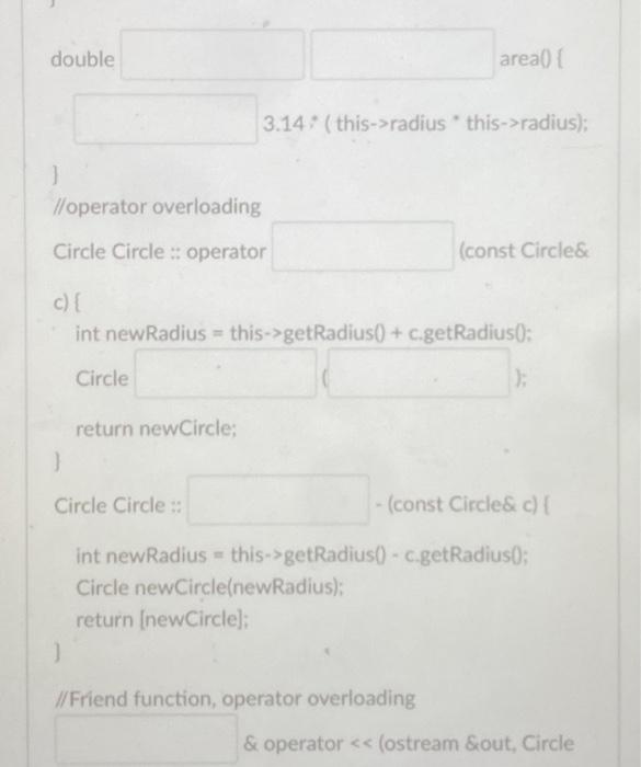 Solved Problem Statement Create A Class Named Circle With A