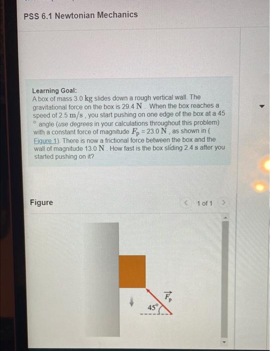 Solved PROELEM SOLVNG STRATEGY 6 : Newtonian mechanics | Chegg.com