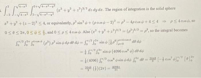 Solved 43,44 , and 45 Evaluate the integral by changing to | Chegg.com