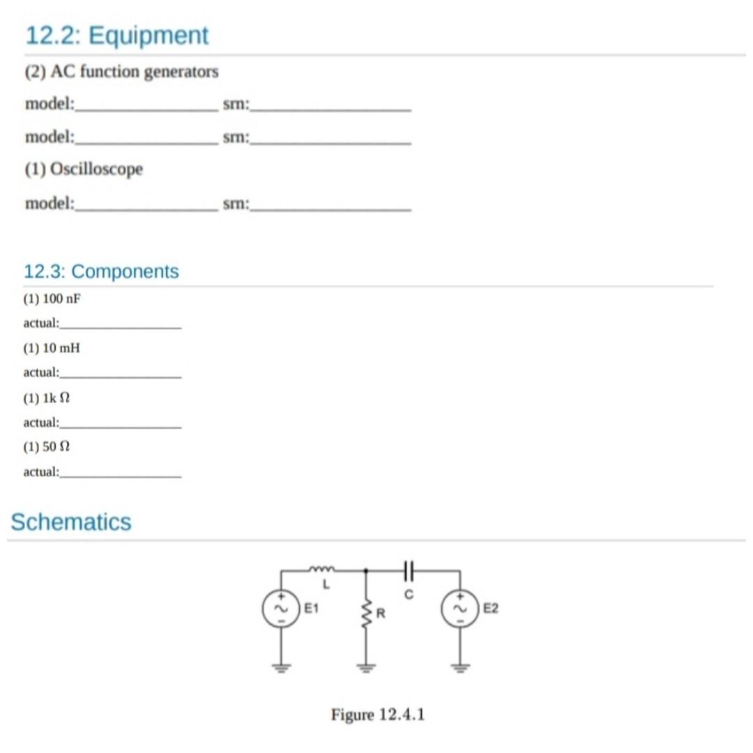 12: AC SUPERPOSITION THEOREM Objective This exercise | Chegg.com