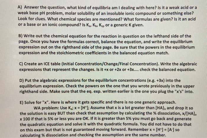 Solved A) Answer the question, what kind of equilibria am I | Chegg.com