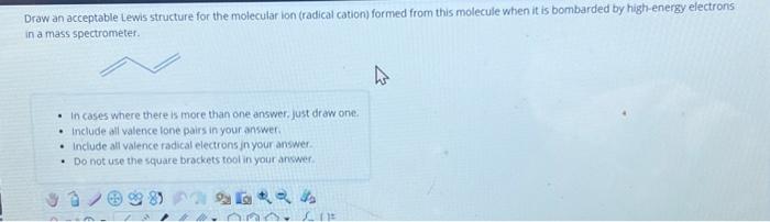 Draw An Acceptable Lewis Structure For The Molecular