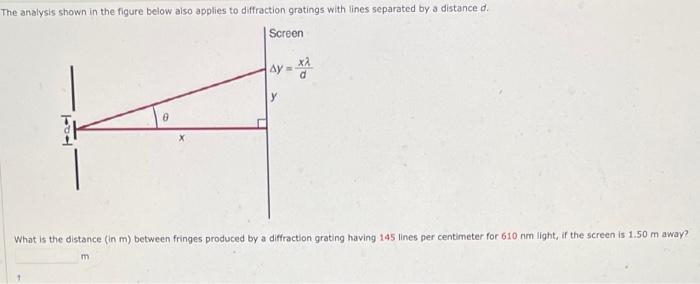 Solved A Diffraction Grating Has 1 800 Lines Per Centimeter