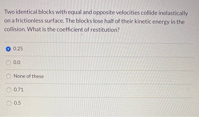 Solved Two identical blocks with equal and opposite | Chegg.com