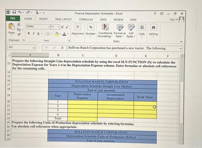 Solved 1. Prepare depreciation schedules using | Chegg.com