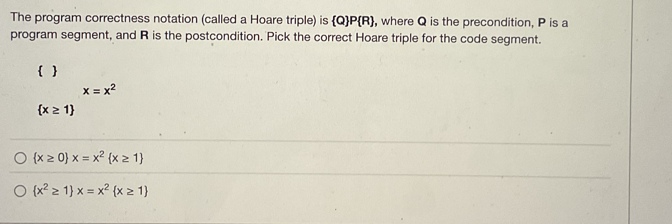 High Quality SOLUTION The program correctness notation (called a Hoare | Chegg.com