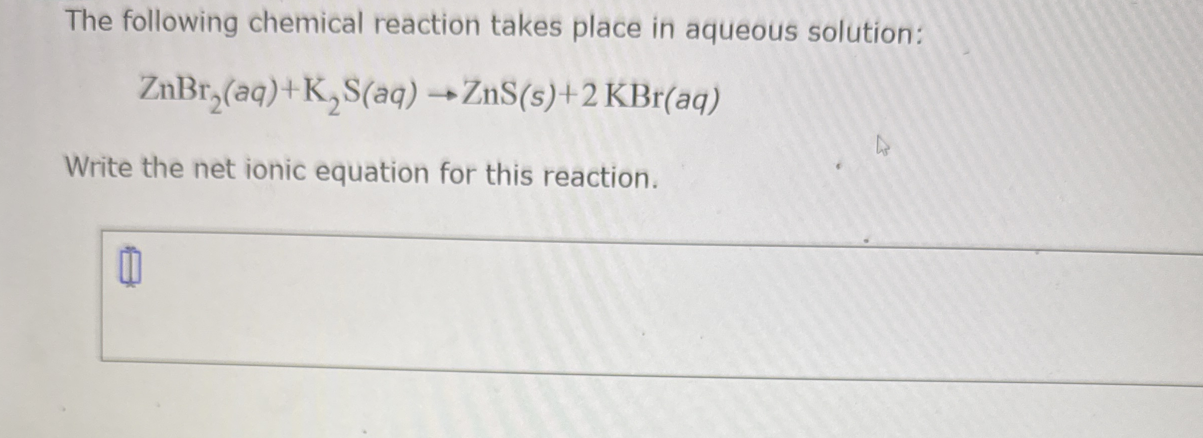 Solved The following chemical reaction takes place in | Chegg.com