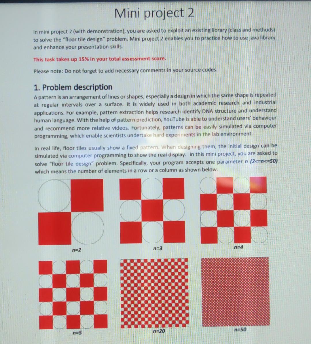 Solved In mini project 2 (with demonstration), you are asked | Chegg.com