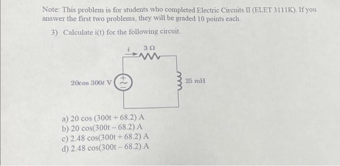 Solved Note: This problem is for students who completed | Chegg.com