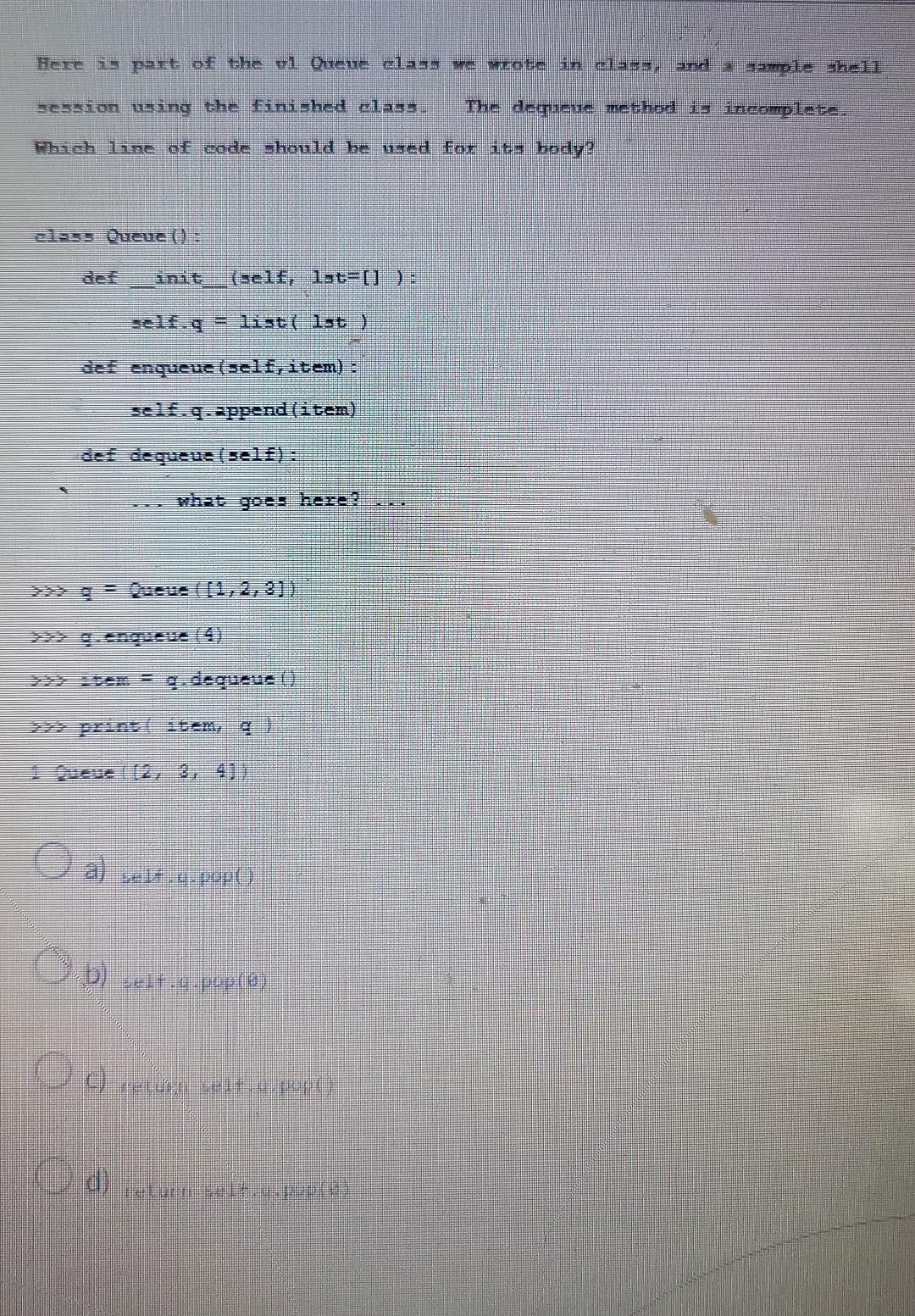 Solved Here is part of the v1 Queue class we wrote in class, | Chegg.com