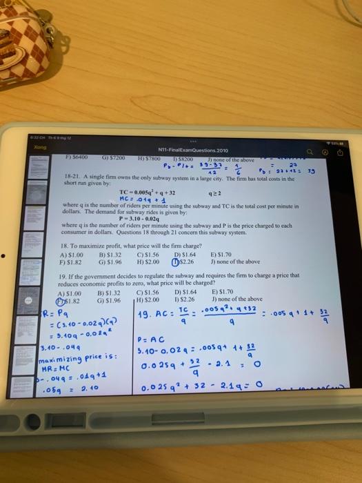 Solved question 20&21 plsANSWER KEY: 20:B & 21:EPLS DO NOT | Chegg.com