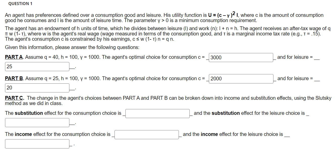 Solved QUESTION 1An agent has preferences defined over a | Chegg.com