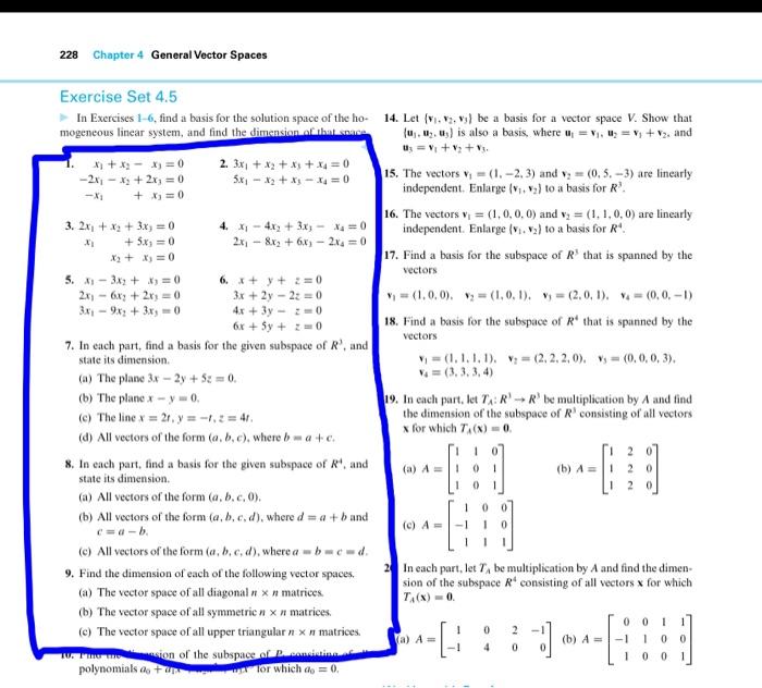 Solved Exercise Set 4.2 1. Use Theorem 4.2.1 to determine | Chegg.com