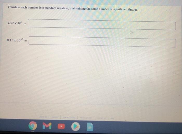 Solved Translate each number into standard notation, | Chegg.com