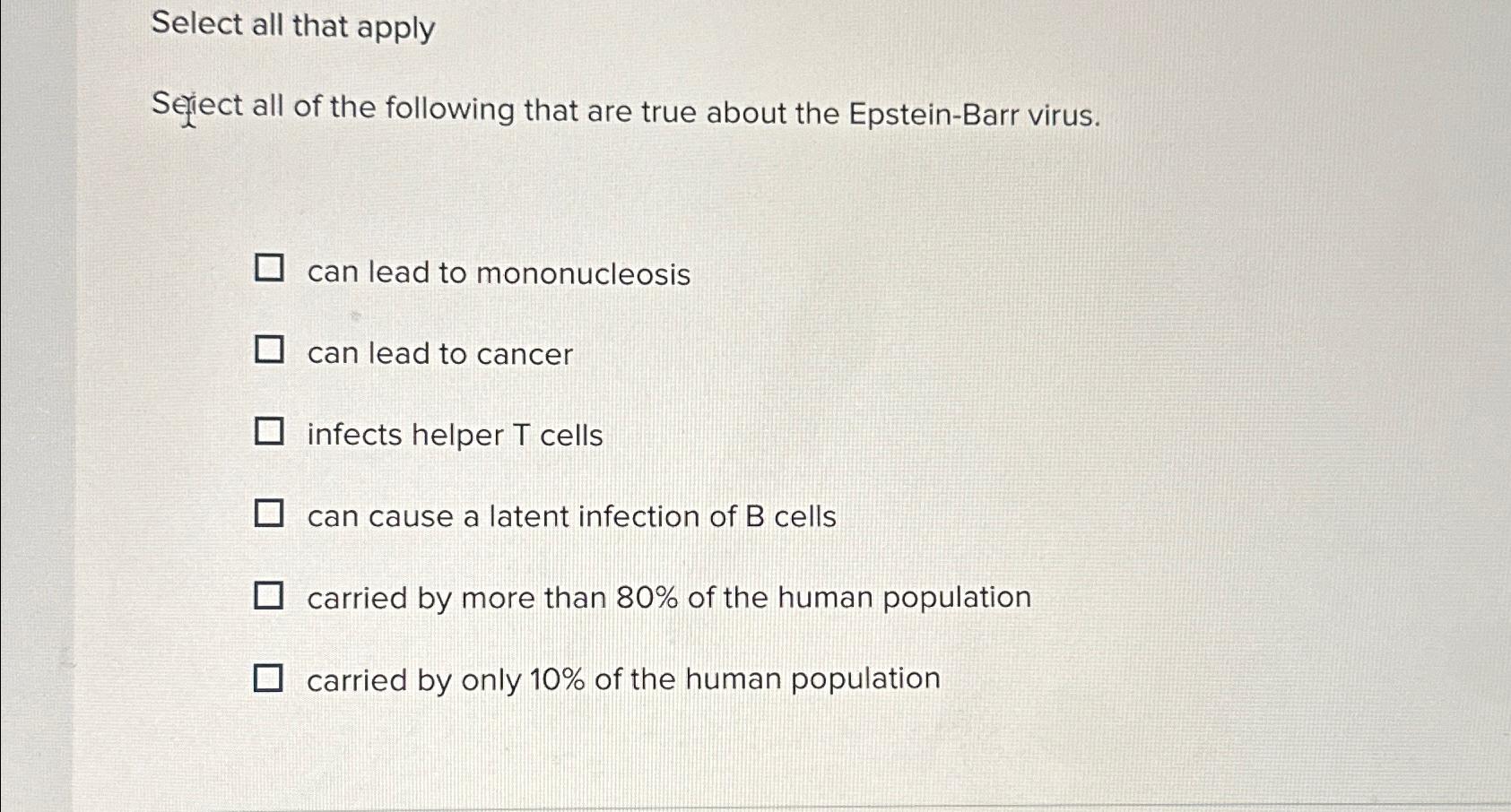 Solved Select all that applySeriect all of the following | Chegg.com