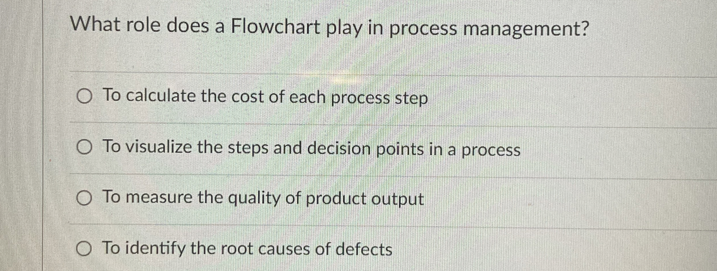 Solved What role does a Flowchart play in process | Chegg.com