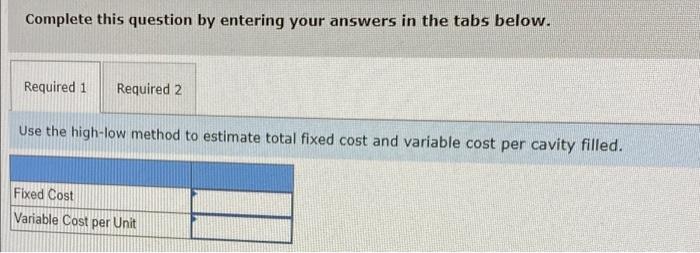 Solved E5-7 (Static) Estimating Cost Behavior Using High-Low | Chegg.com