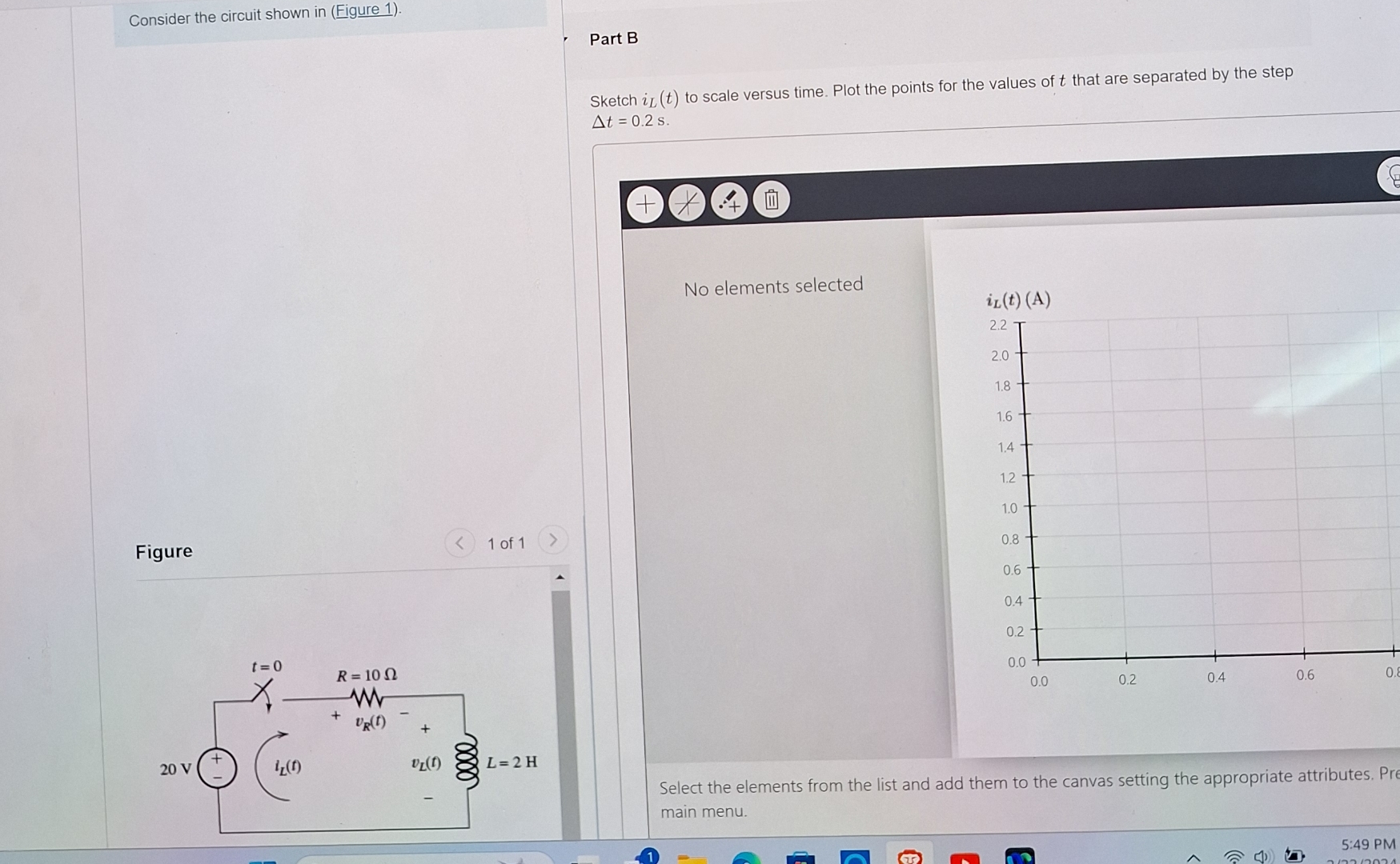 Solved Consider the circuit shown in (Figure 1).Part BSketch | Chegg.com