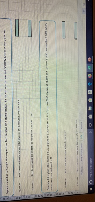 Solved Suppose a quiz has 10 multiple choice questions. Each | Chegg.com