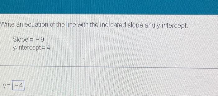Solved Nrite An Equation Of The Line With The Indicated 