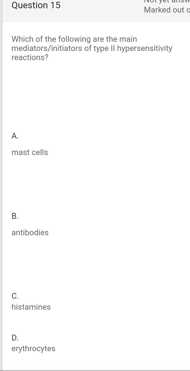 Solved All of the following are mediators of acute | Chegg.com